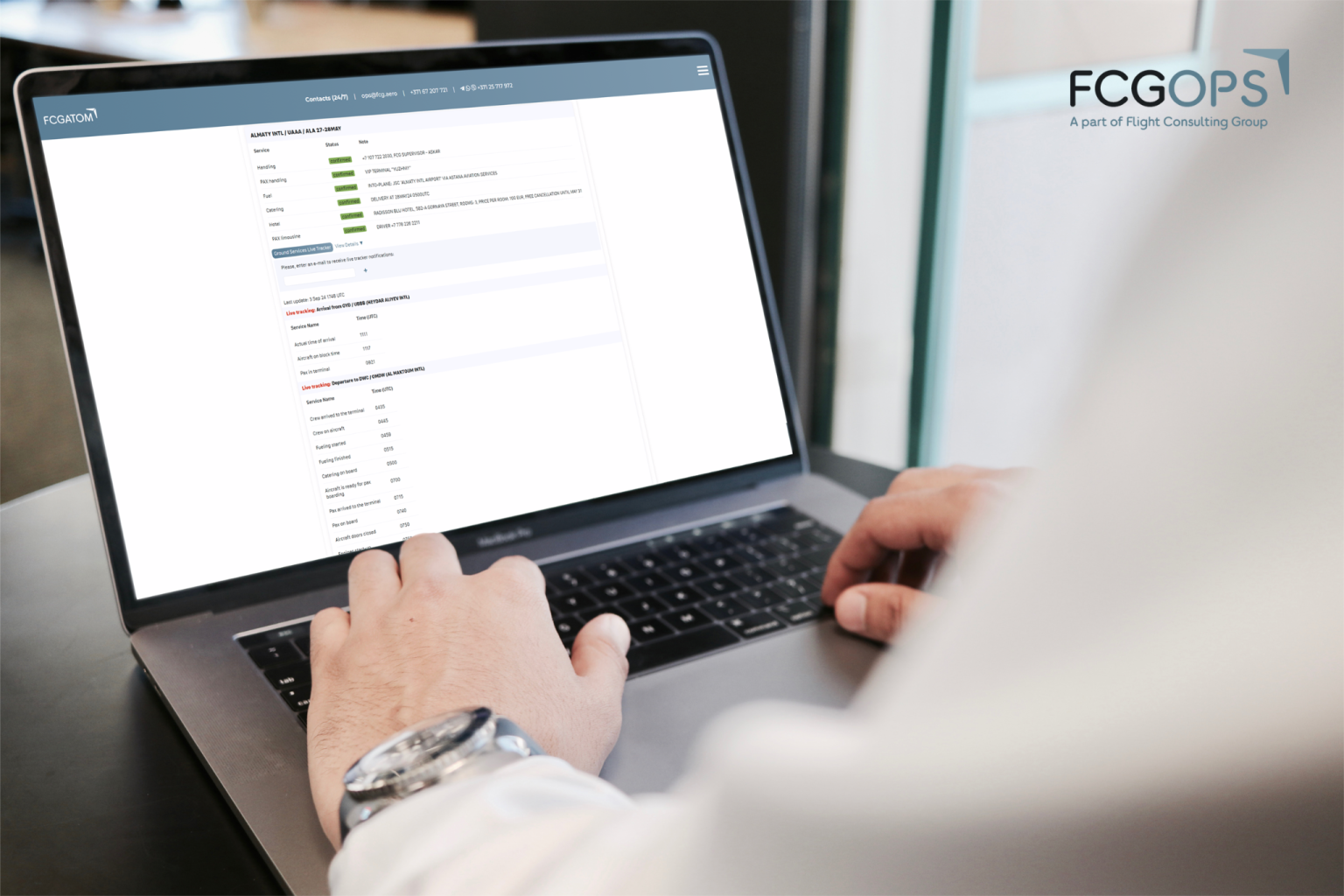 FCG OPS Introduces Ground Services Live Tracker to ATOM System - FCG ...